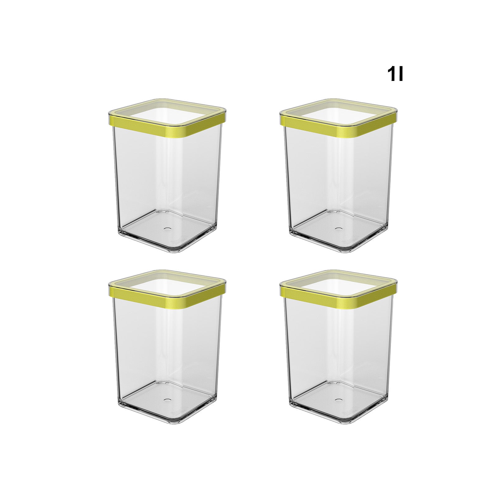 Storage Container 4pc Set 1L l LOFT – Rotho